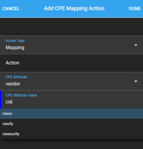 Vulnerability Monitoring - CPE Mapping Rules – Entuity