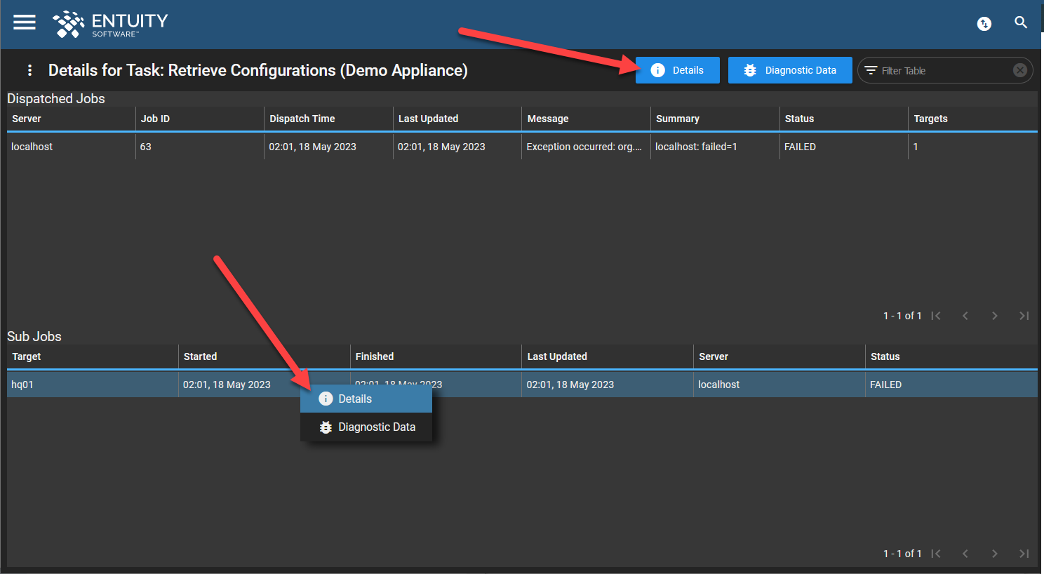 Troubleshooting configuration monitoring – Entuity