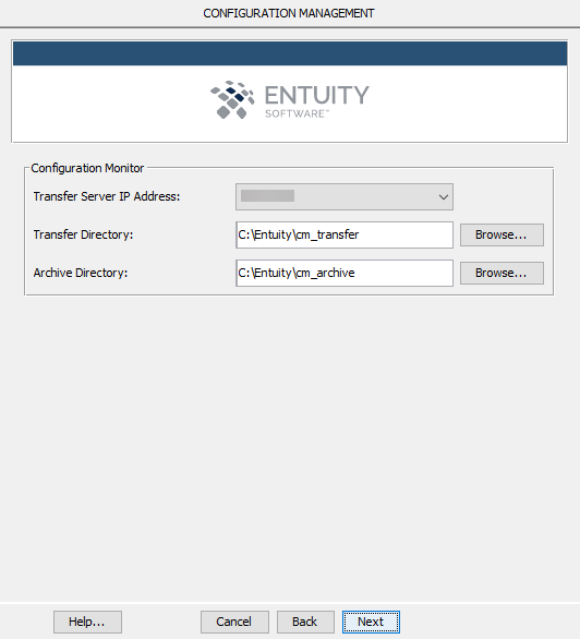 How do I configure Entuity via the wizard? – Entuity