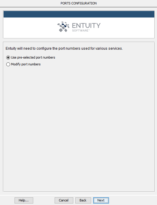 How do I configure Entuity via the wizard? – Entuity