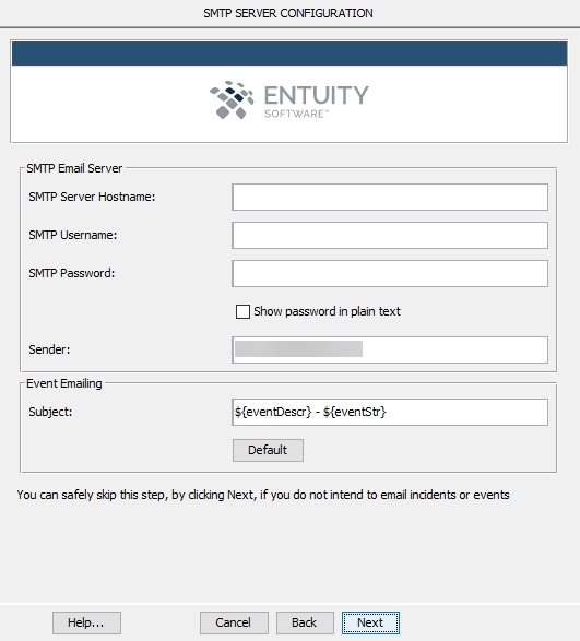 How do I configure Entuity via the wizard? – Entuity