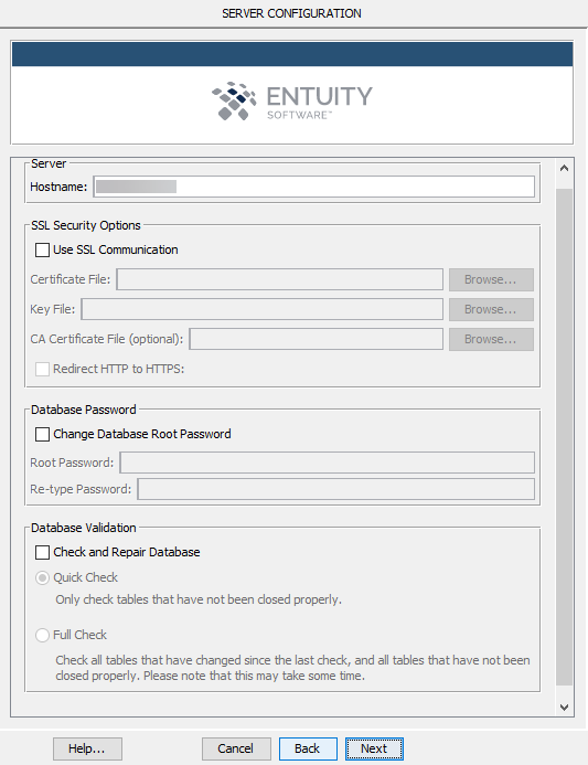How do I configure Entuity via the wizard? – Entuity