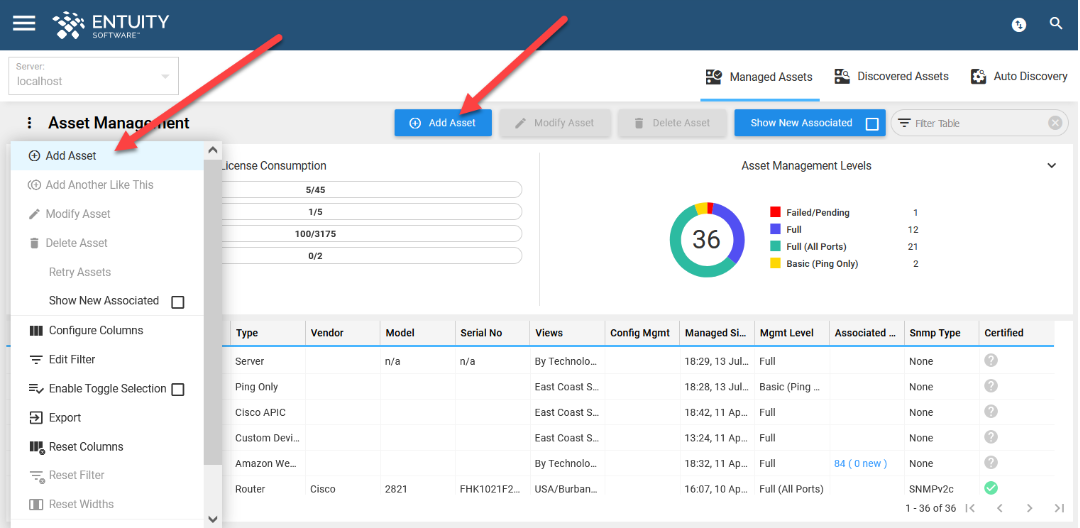 Agent-Local OS monitoring – Entuity