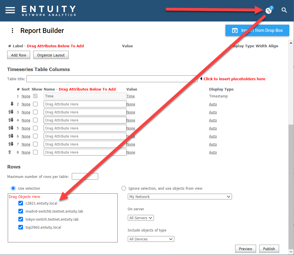 How do I build a Time Series Table report? – Entuity