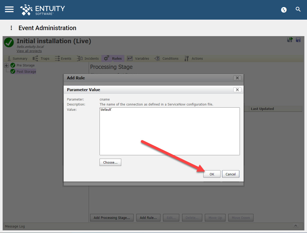 How do I configure Entuity to send events and/or incidents to ServiceNow? – Entuity
