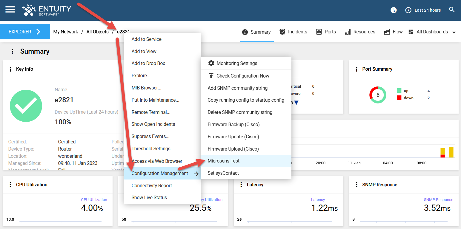 How do I schedule or manually run a configuration task? – Entuity