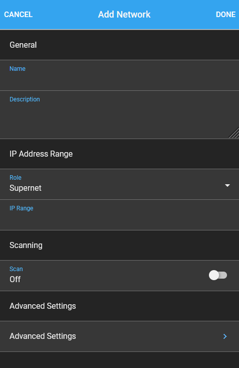How Do I View Add Import Edit Or Delete Networks In Ipam Entuity 